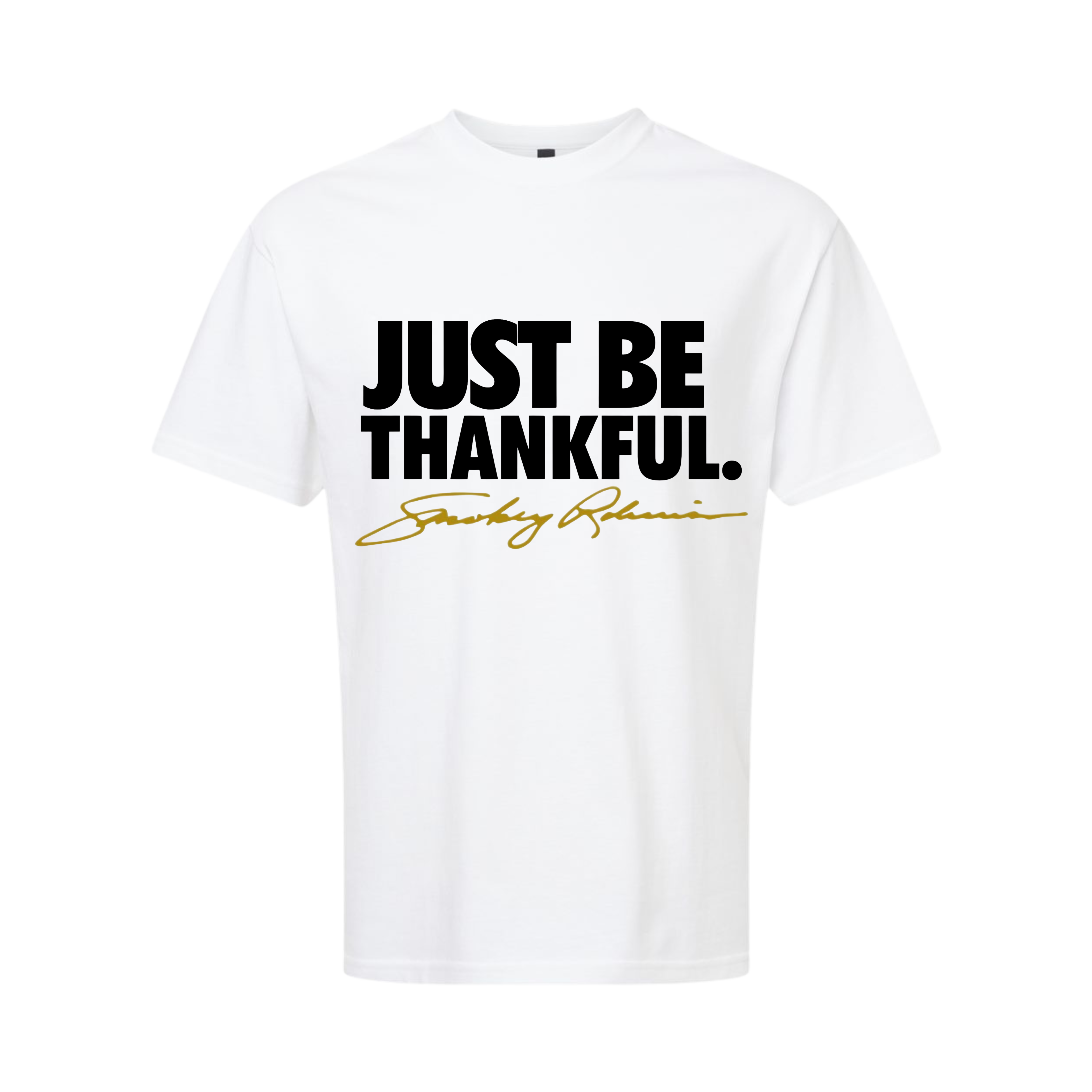 Just Be Thankful White Tee – Smokey Robinson